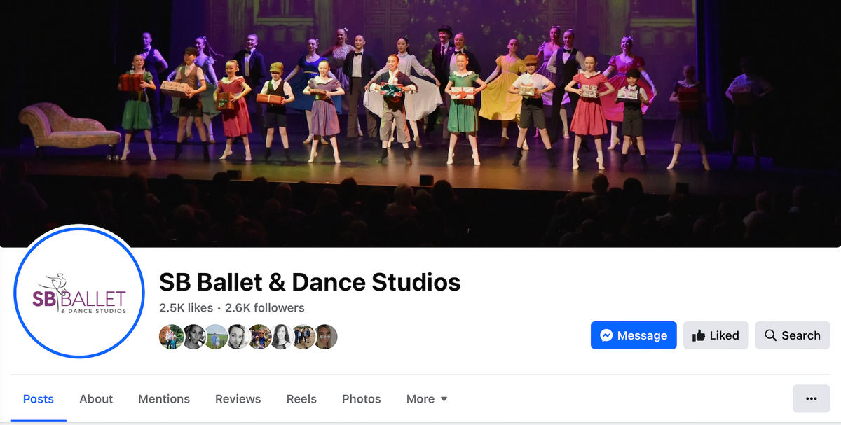Facebook page – SB Dance